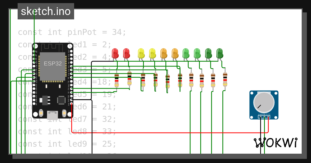 Sensor De Nivel Analógico Wokwi Esp32 Stm32 Arduino Simulator 9994