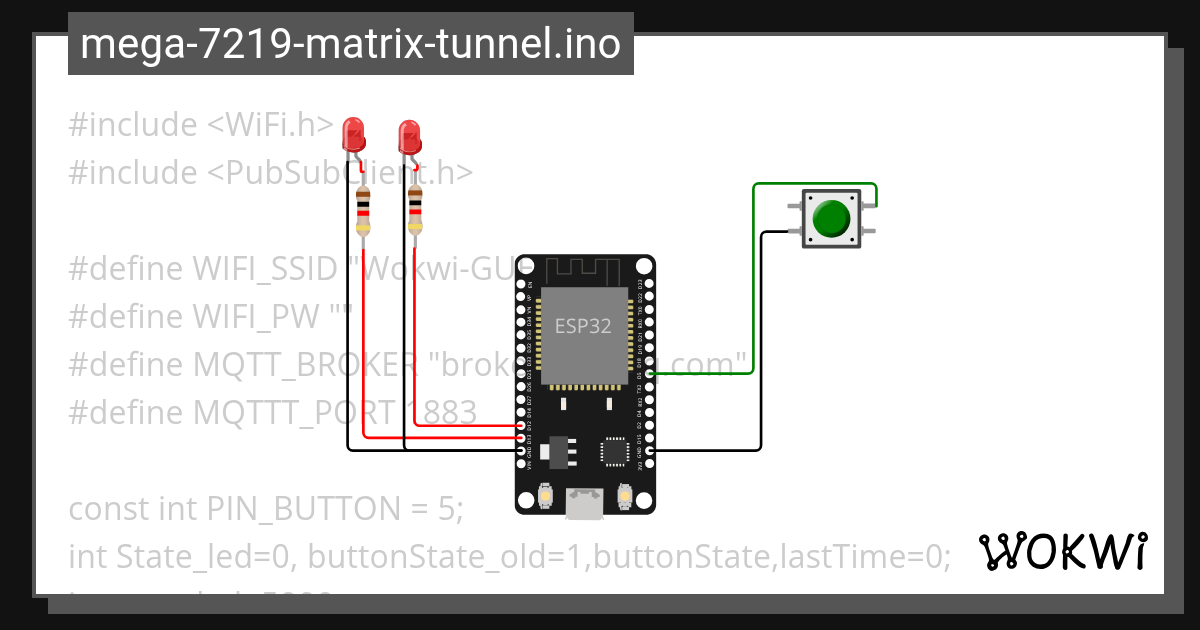 Mega 7219 Matrix O Copy Wokwi Esp32 Stm32 Arduino Simulator 
