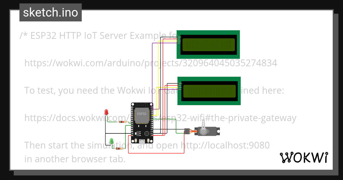 sketch.ino - Wokwi ESP32, STM32, Arduino Simulator