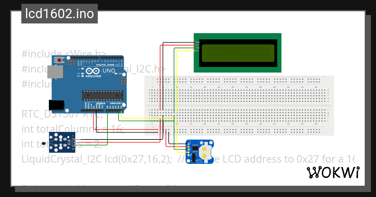 I2C op - Wokwi ESP32, STM32, Arduino Simulator