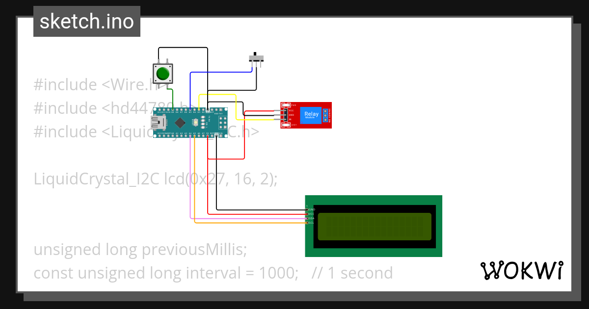 V4 Lcd Relay 26 Dec 2022 Wokwi Esp32 Stm32 Arduino Simulator 3360