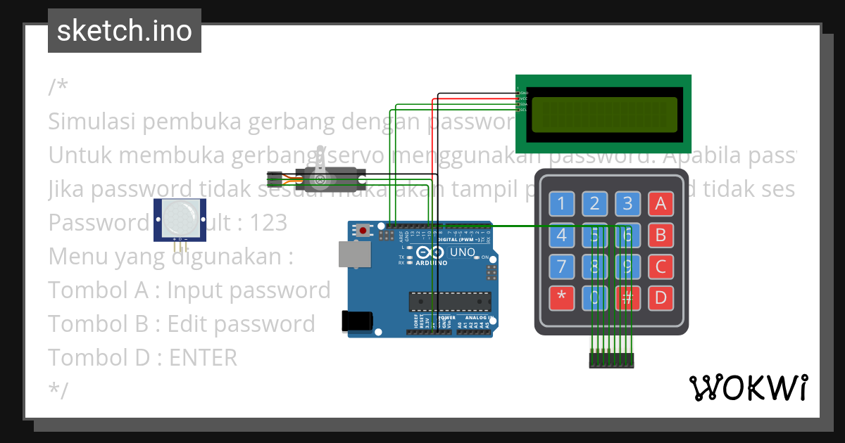 Password O Wokwi Esp32 Stm32 Arduino Simulator 4107
