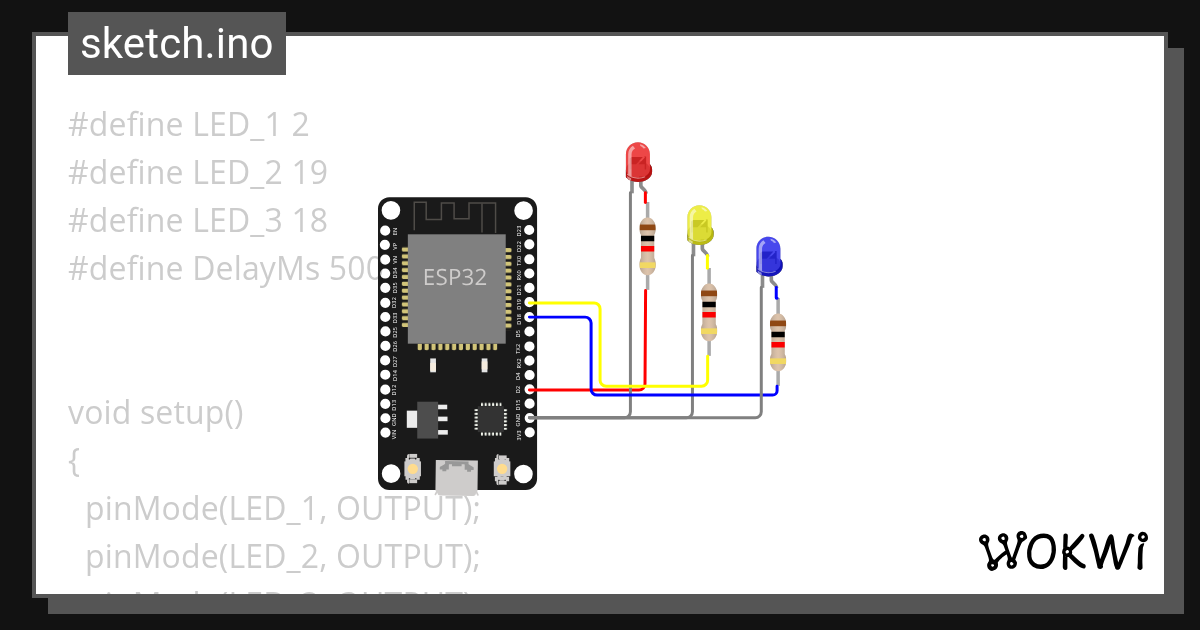 Ex_5 - Wokwi ESP32, STM32, Arduino Simulator