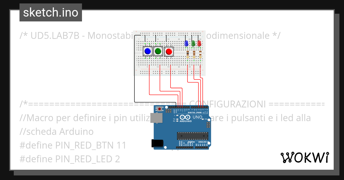 UD5.LAB7B-MonostabileArray - Wokwi ESP32, STM32, Arduino Simulator