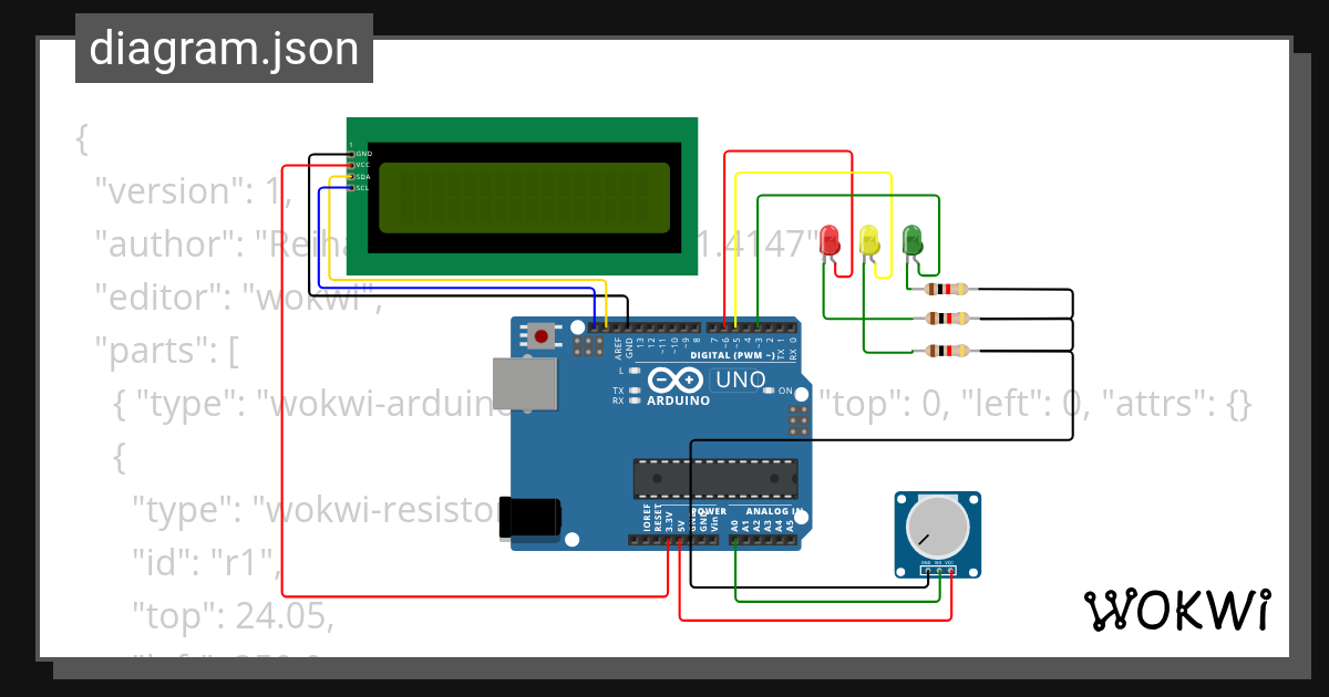 Prak 8 : Input Analog - Wokwi ESP32, STM32, Arduino Simulator