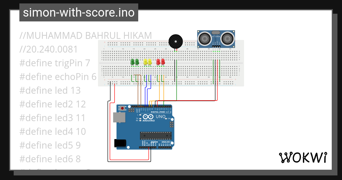 simon-with-score.ino - Wokwi ESP32, STM32, Arduino Simulator
