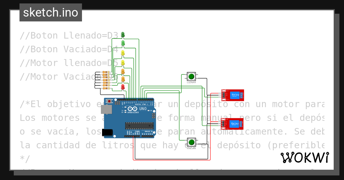 Deposito Con Leds Wokwi Esp32 Stm32 Arduino Simulator 4938