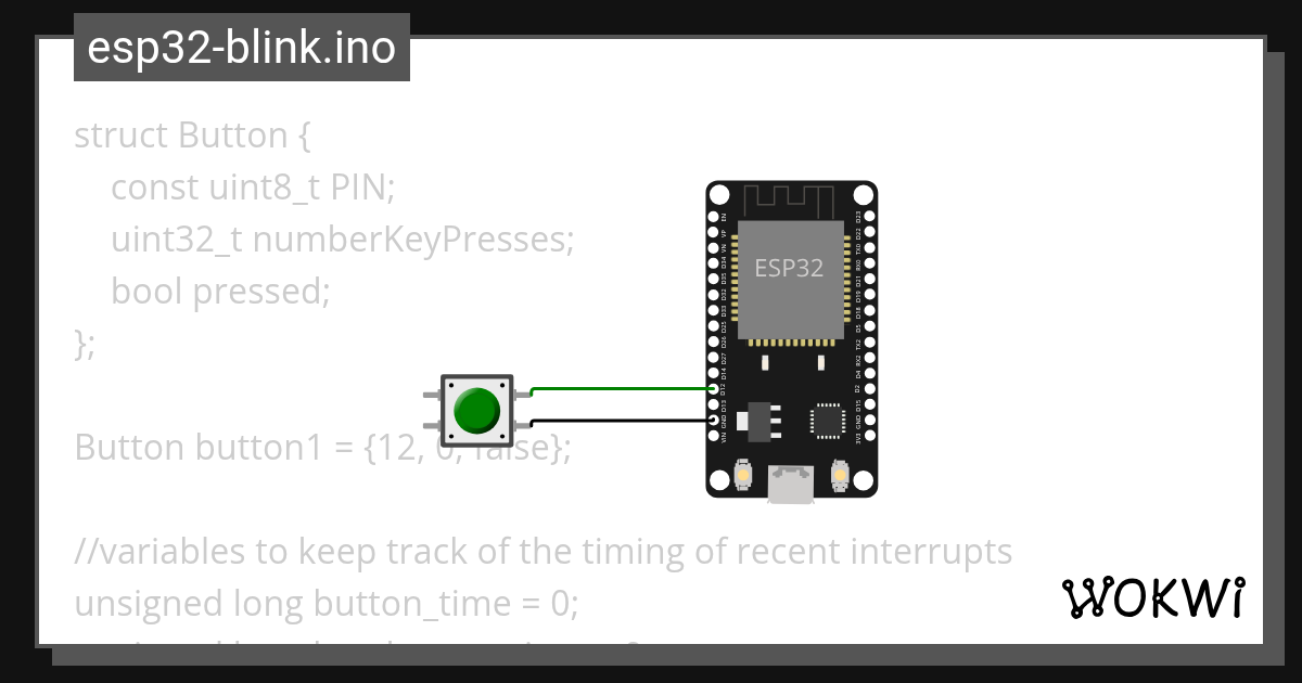Sakha Ramdhan _Tugas Interrupt - Wokwi ESP32, STM32, Arduino Simulator