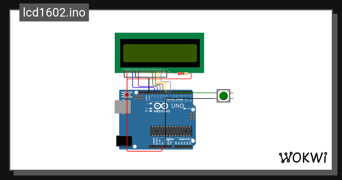 lcd1602.ino - Wokwi ESP32, STM32, Arduino Simulator lcd1602.ino - Wokwi ESP32, STM32, Arduino Simulator
