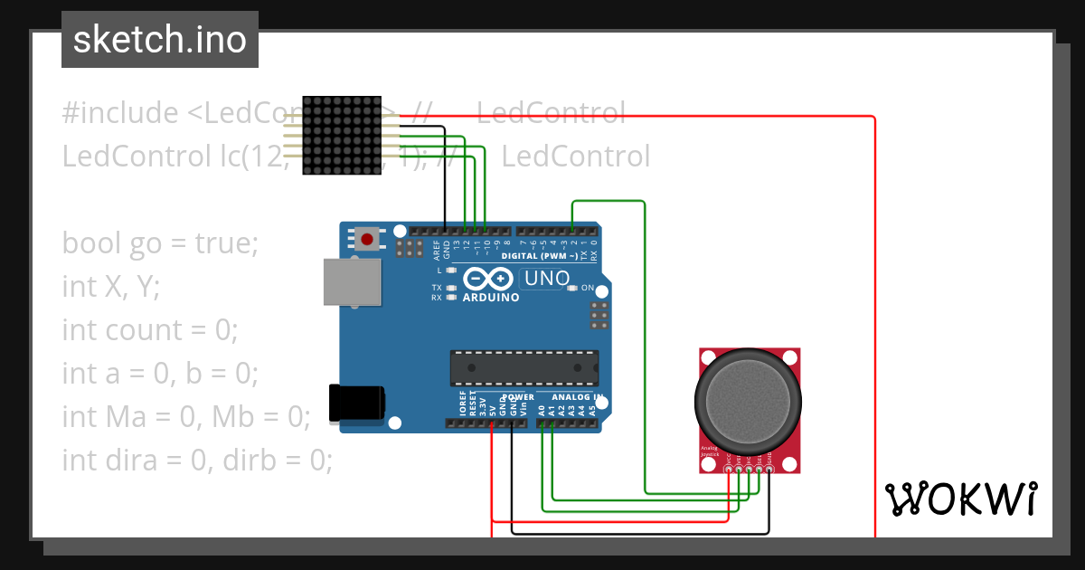 Joycon_LEDMatrix.ino - Wokwi ESP32, STM32, Arduino Simulator