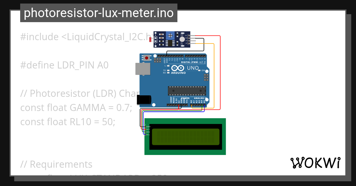 photoresistor-analog.ino copy - Wokwi ESP32, STM32, Arduino Simulator