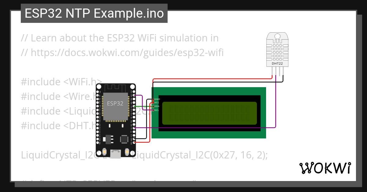 ESP32 NTP Example.ino copy - Wokwi ESP32, STM32, Arduino Simulator