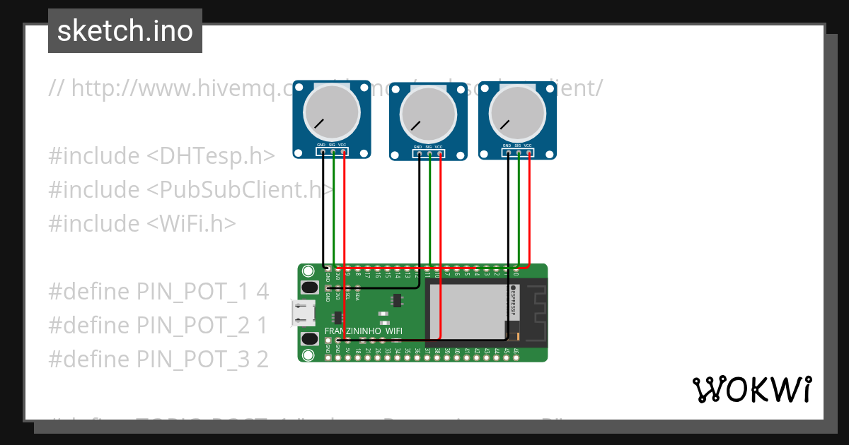 Circuito Pot - Wokwi ESP32, STM32, Arduino Simulator