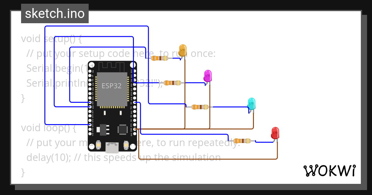 sketch.ino - Wokwi ESP32, STM32, Arduino Simulator