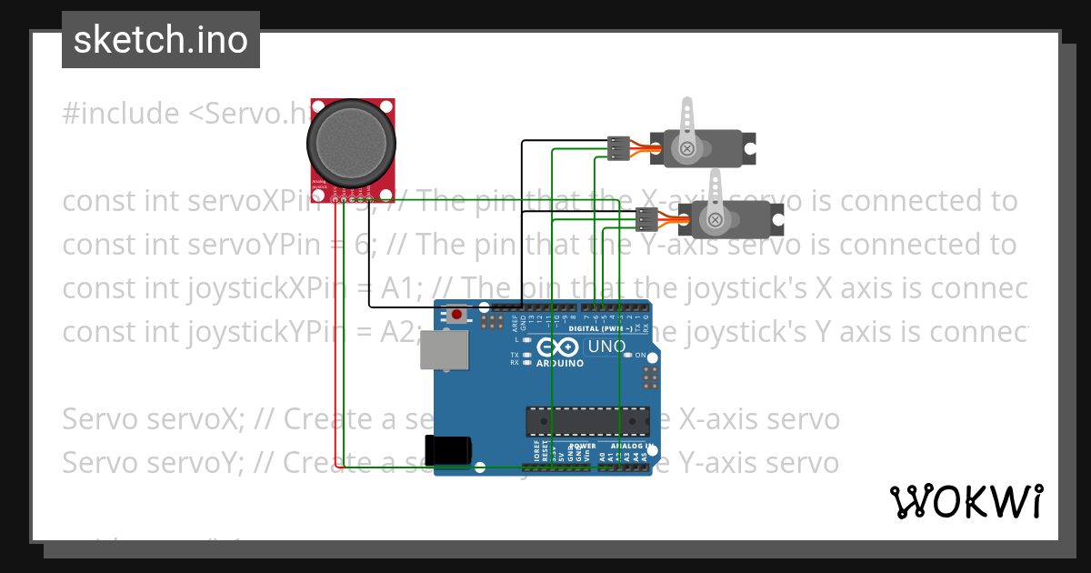 servos - Wokwi ESP32, STM32, Arduino Simulator