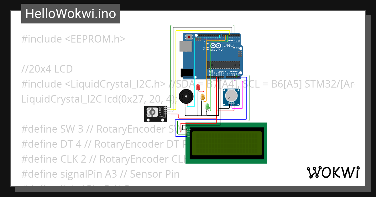 HelloWokwi.ino - Wokwi ESP32, STM32, Arduino Simulator