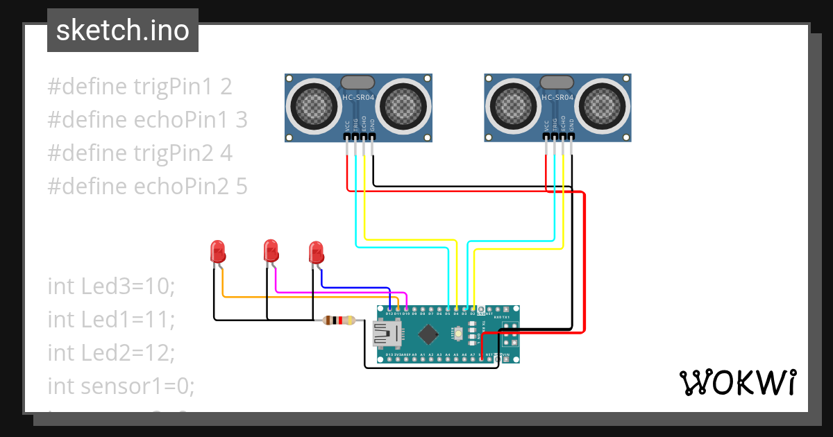 UAS Direction Detector - Wokwi ESP32, STM32, Arduino Simulator