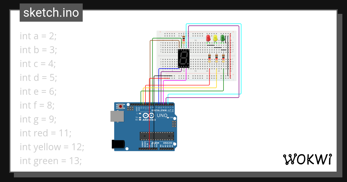 trafficlight.ino - Wokwi ESP32, STM32, Arduino Simulator