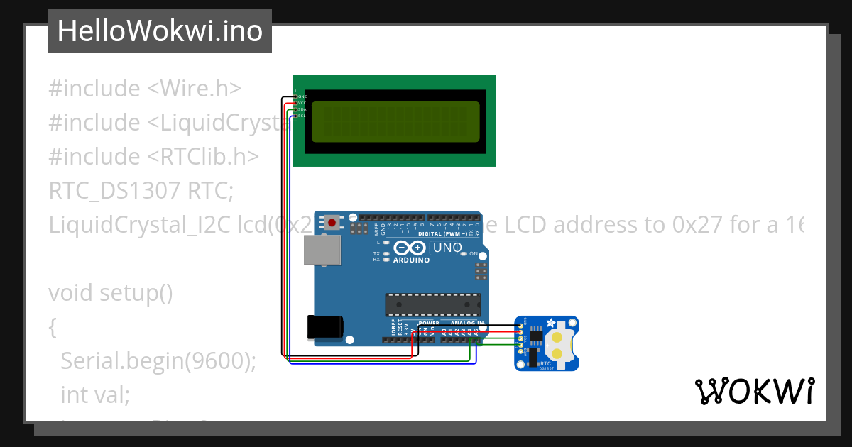 HelloWokwi.ino - Wokwi ESP32, STM32, Arduino Simulator