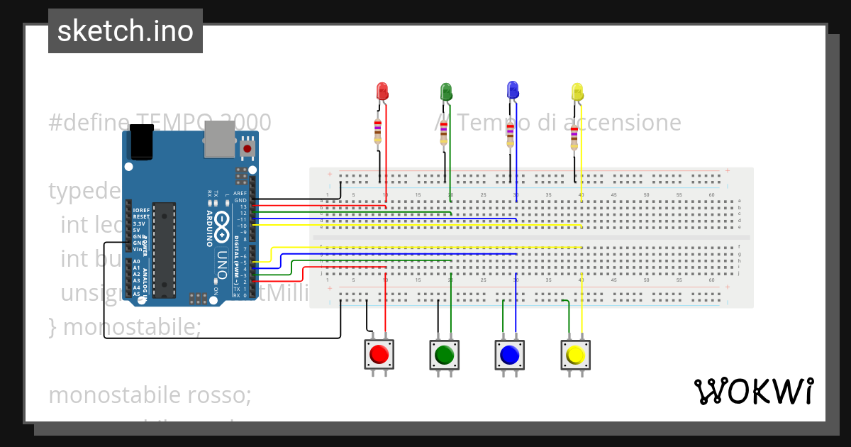 Relè Scale_Puntatori - Wokwi ESP32, STM32, Arduino Simulator