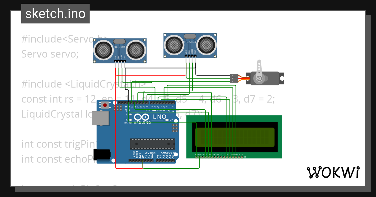Smart Trashcan Wokwi Esp32 Stm32 Arduino Simulator