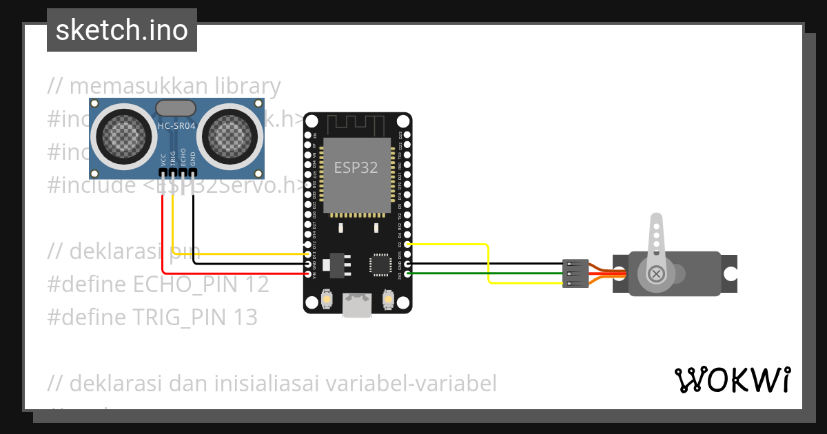 Pengusir Bururng Wokwi Esp32 Stm32 Arduino Simulator 0660