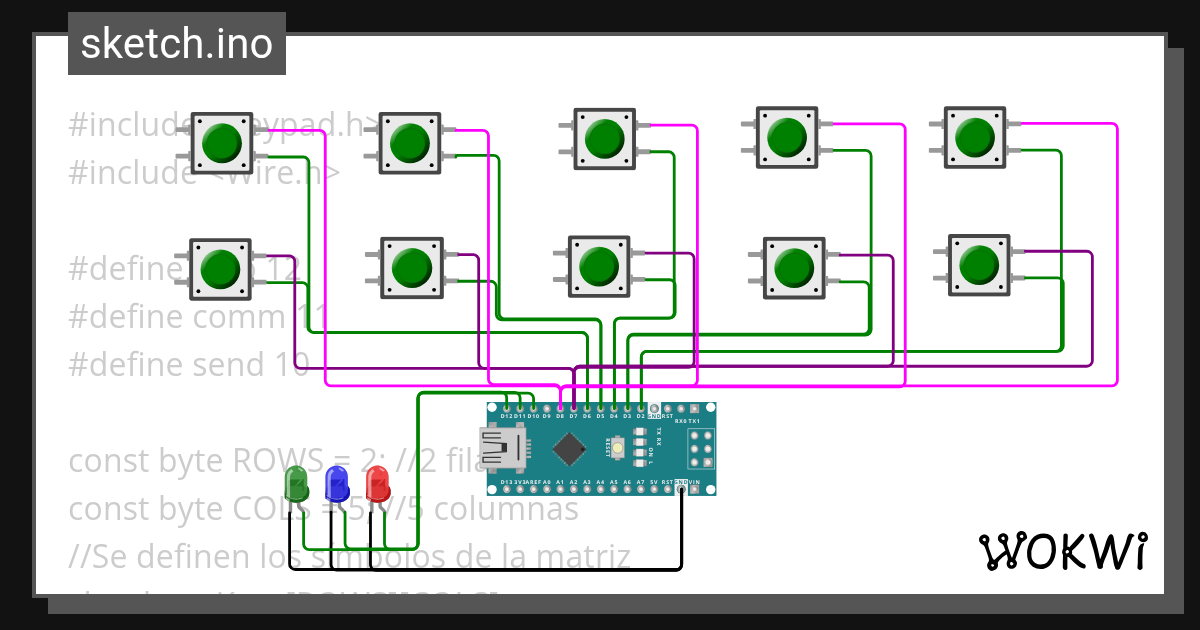 botonera.ino - Wokwi ESP32, STM32, Arduino Simulator