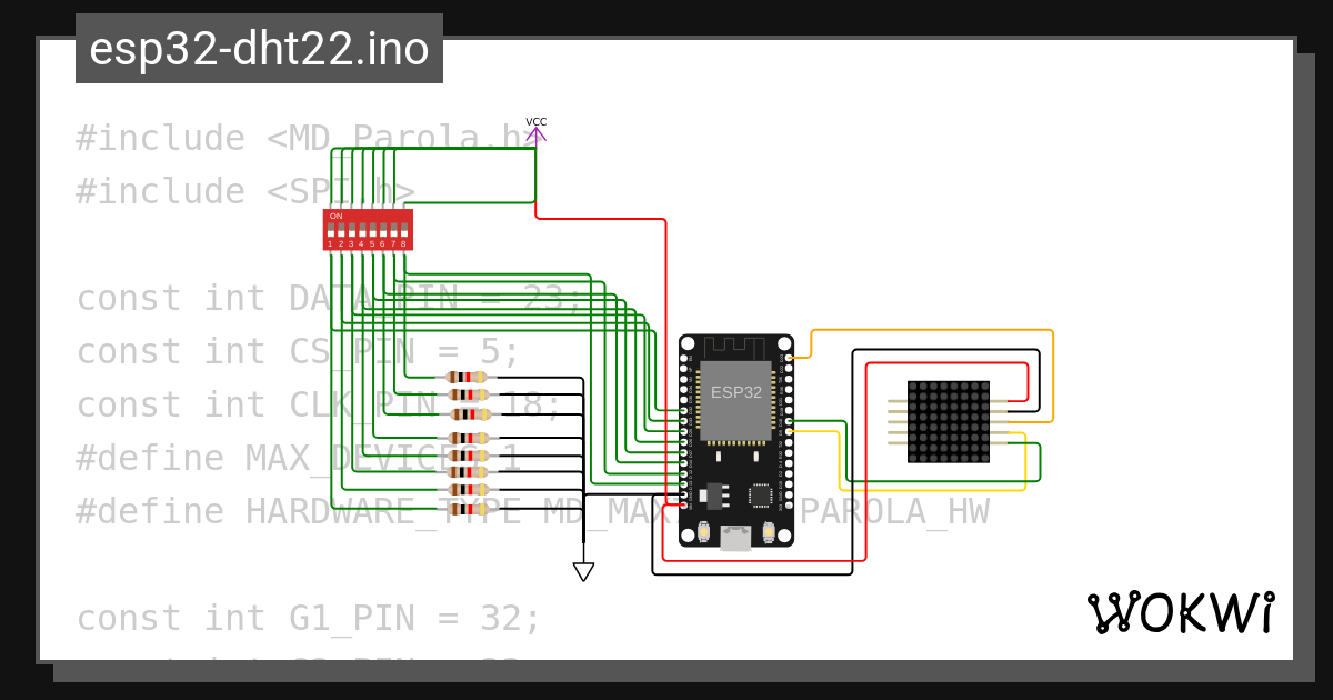 Esp32 Matrix Wokwi Esp32 Stm32 Arduino Simulator 1661