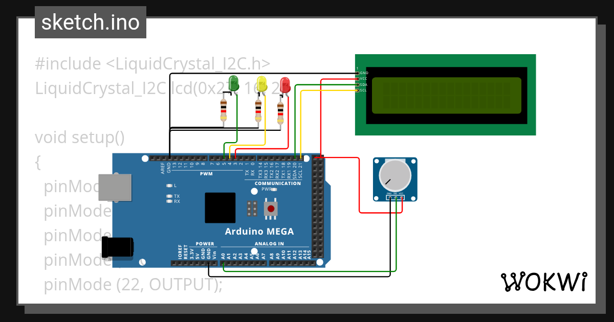 input analog ANDI - Wokwi ESP32, STM32, Arduino Simulator