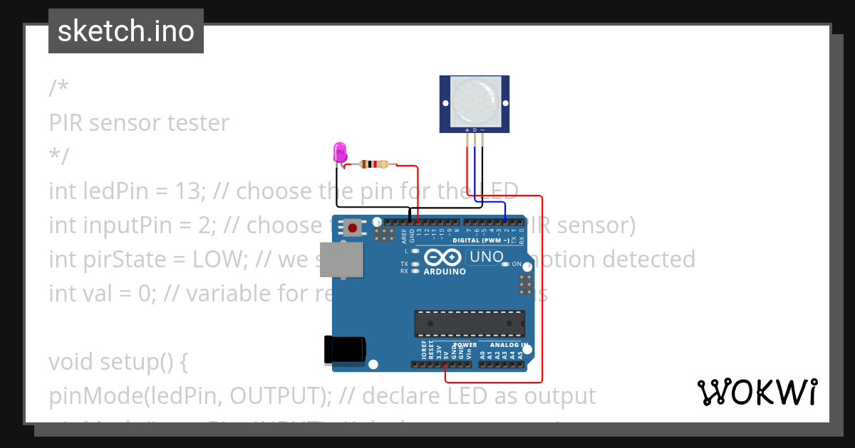 PIR motion copy - Wokwi ESP32, STM32, Arduino Simulator PIR motion copy - Wokwi ESP32, STM32, Arduino Simulator