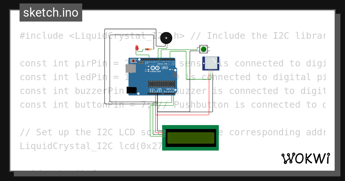 Pir Sensor Wokwi Esp32 Stm32 Arduino Simulator 0201