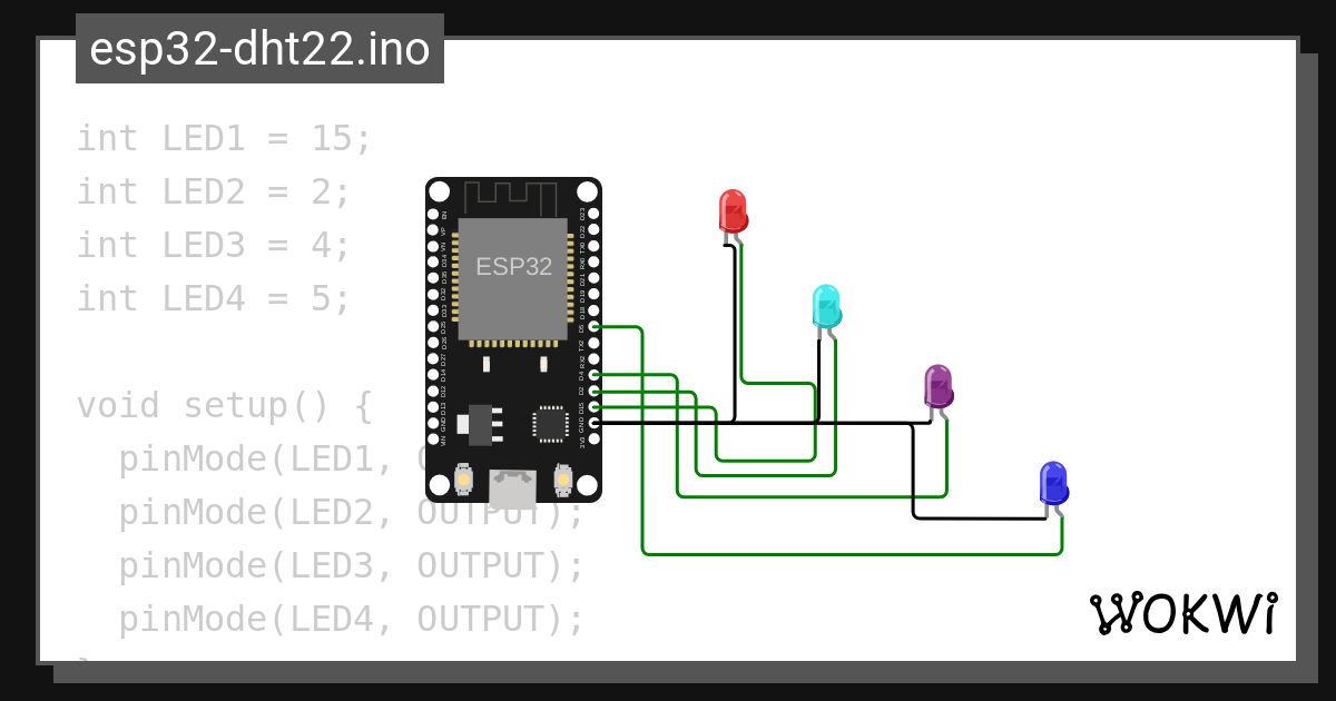 C290 Class Work 2 Wokwi Esp32 Stm32 Arduino Simulator 5974