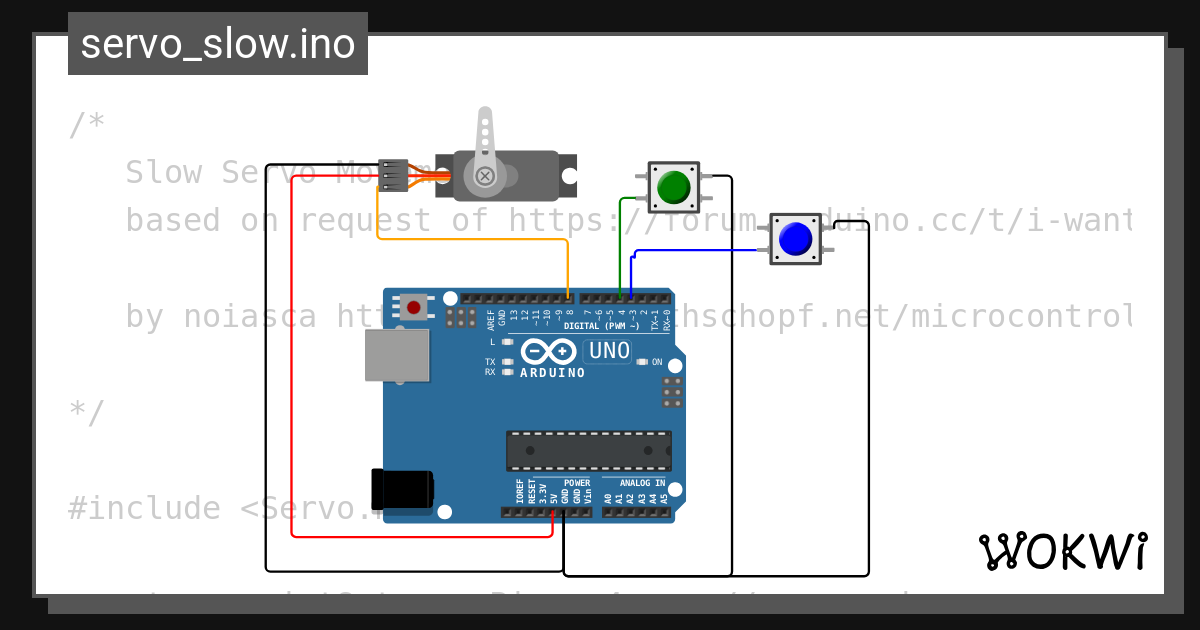 Servoo Wokwi Esp32 Stm32 Arduino Simulator