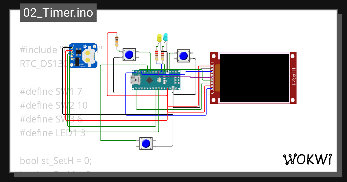 02timer Wokwi Esp32 Stm32 Arduino Simulator 