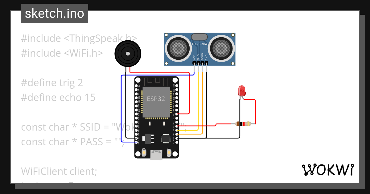 sensor parkir - Wokwi ESP32, STM32, Arduino Simulator