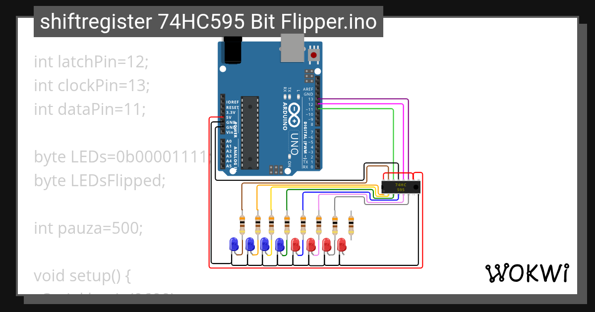 shiftregister 74HC595 Bit Flipper.ino - Wokwi ESP32, STM32, Arduino ... shiftregister 74HC595 Bit Flipper.ino - Wokwi ESP32, STM32, Arduino ...