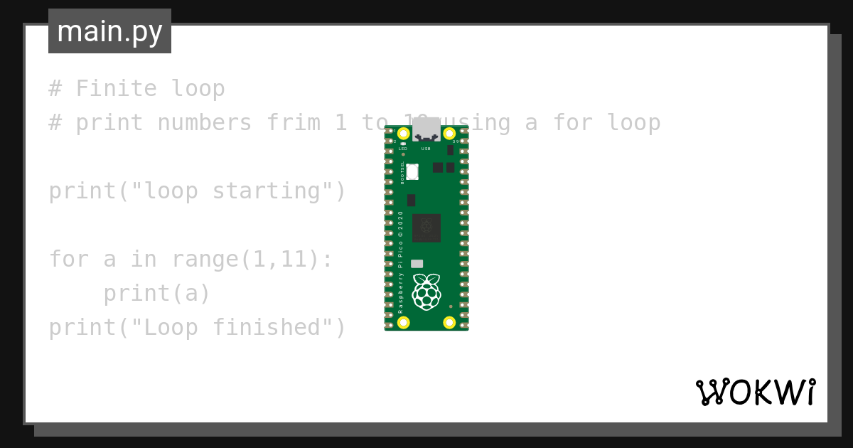 Finite Loop Wokwi Esp32 Stm32 Arduino Simulator