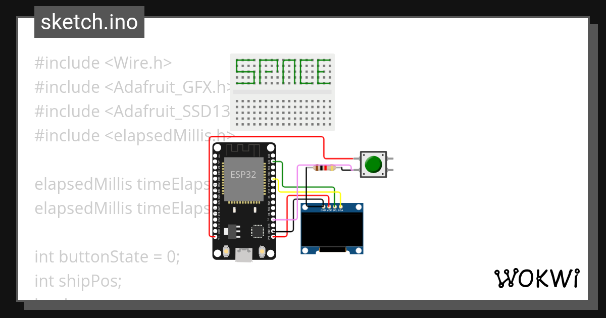Bence-asteroids sajat vizszint - Wokwi ESP32, STM32, Arduino Simulator