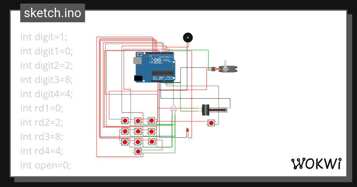 Lock - Wokwi ESP32, STM32, Arduino Simulator