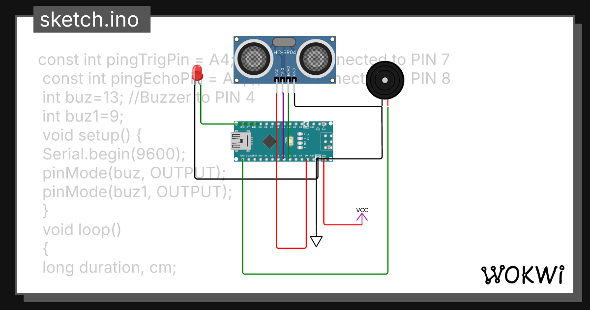 3rd Eye For Blind Wokwi ESP32 STM32 Arduino Simulator