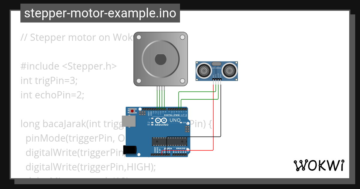 stepper-motor-ultrasonik.ino copy - Wokwi ESP32, STM32, Arduino Simulator