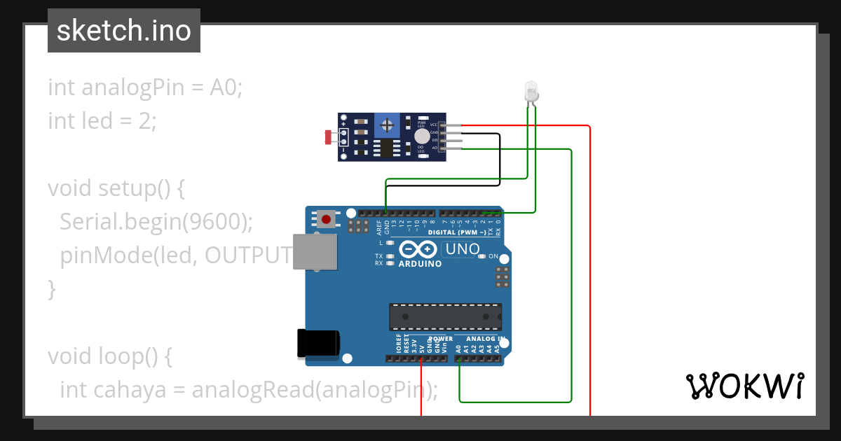 Ldr Dan Led Wokwi Esp32 Stm32 Arduino Simulator 5466