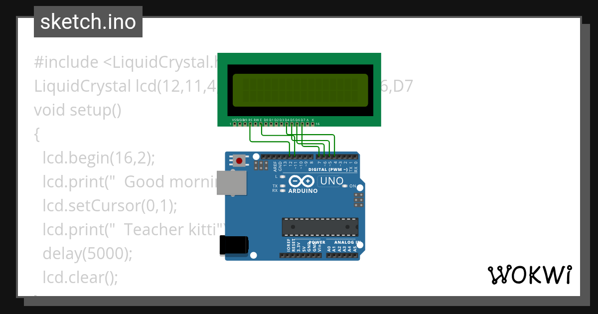 lcd16x2 copy - Wokwi ESP32, STM32, Arduino Simulator