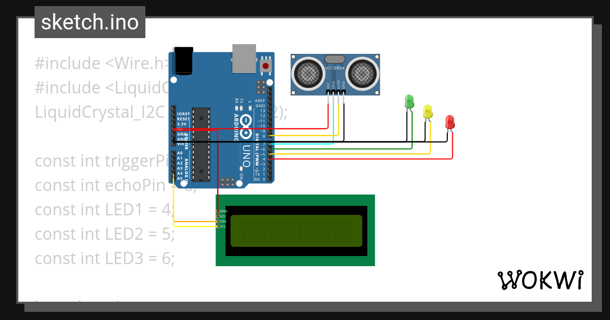 Sensor X Lcd X Led Wokwi Esp32 Stm32 Arduino Simulator 1320