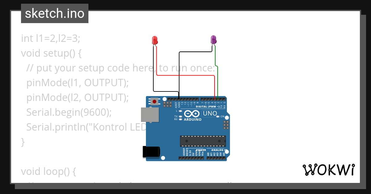 kontrol led.ino - Wokwi ESP32, STM32, Arduino Simulator