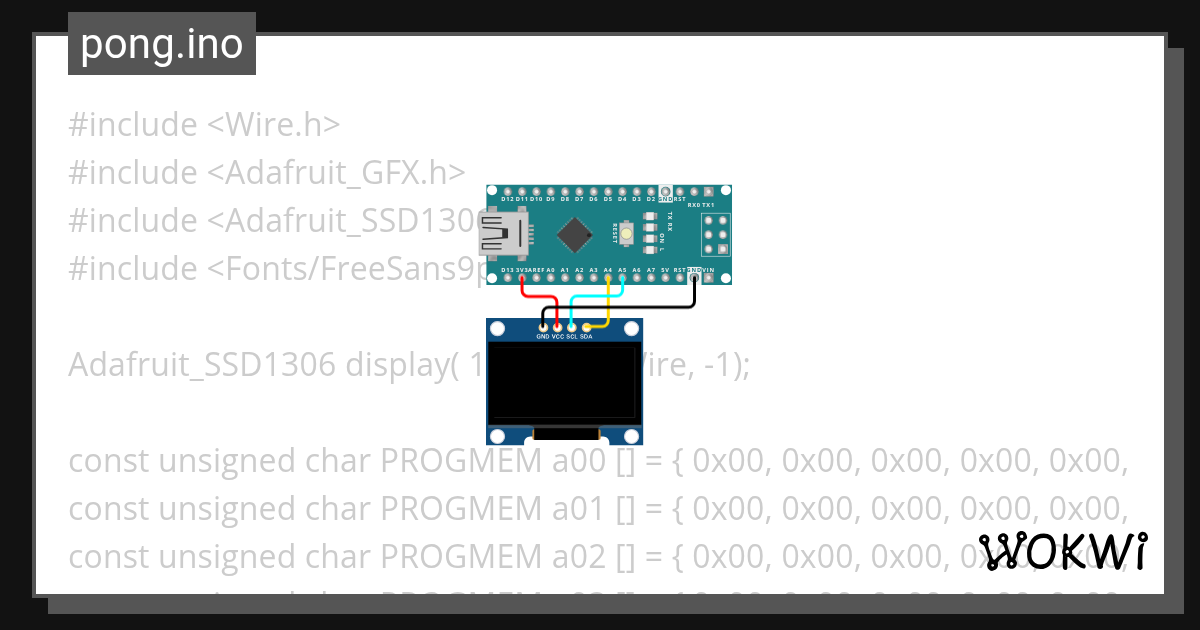 pong.ino copy - Wokwi ESP32, STM32, Arduino Simulator