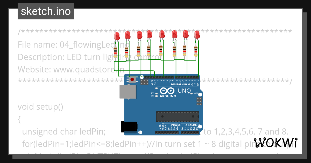 WOK 4 - Wokwi ESP32, STM32, Arduino Simulator