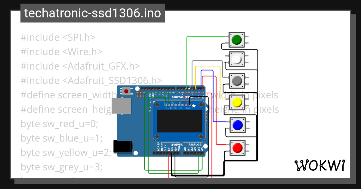 techatronic-ssd1306.ino copy - Wokwi ESP32, STM32, Arduino Simulator