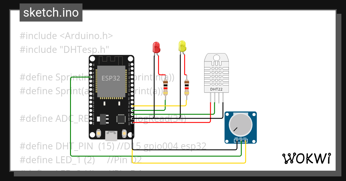 EX10_ControlTaskLED&DHT22 - Wokwi ESP32, STM32, Arduino Simulator