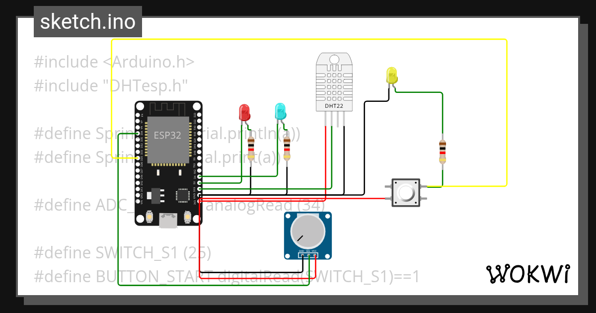 EX10_ControlTaskLED&DHT22 - Wokwi ESP32, STM32, Arduino Simulator